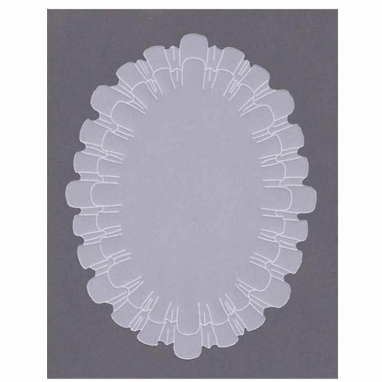 TP3568E EasyEmboss Nested Ruffle Oval Template - ParchCraft Australia UK